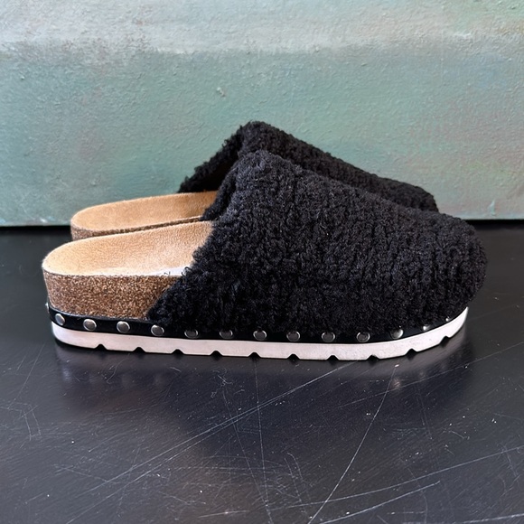 Steven By Steve Madden | Shoes | Steven Lehman Clog Mule Faux Fur Black ...